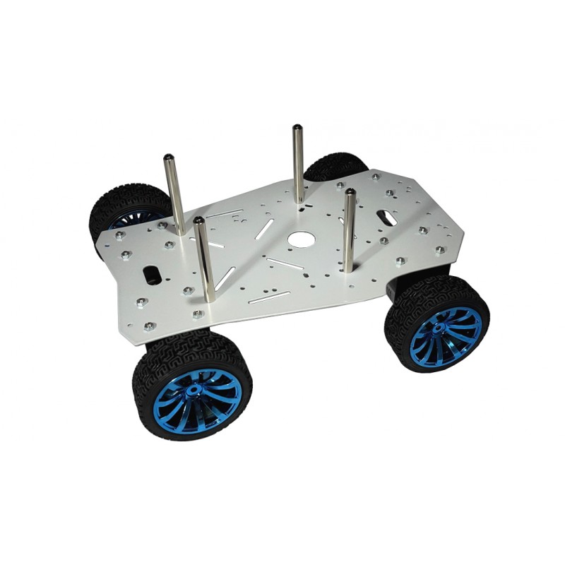 Châssis robotique 4 roues motrices (avec ou sans encodeur)