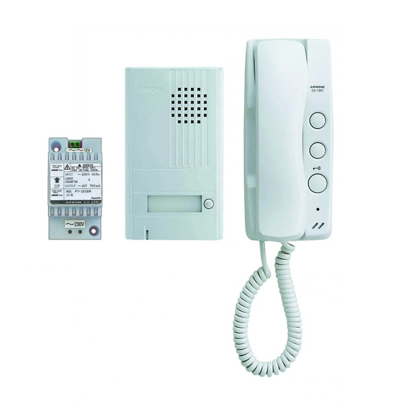 Kit interphone audio AIPDA1AS avec platine et combiné
