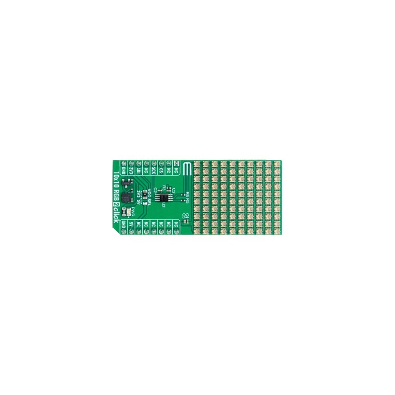 Matrice LED RGB MIKROE Module 10x10 pour microcontrôleur