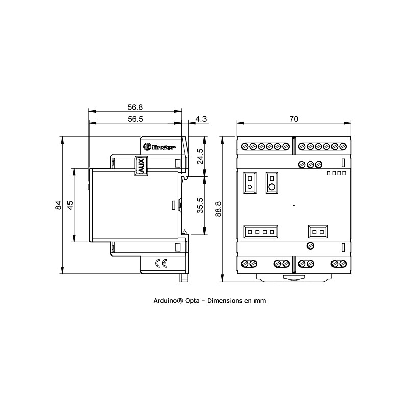 Arduino Opta RS485 AFX00001 version officielle made in Italie
