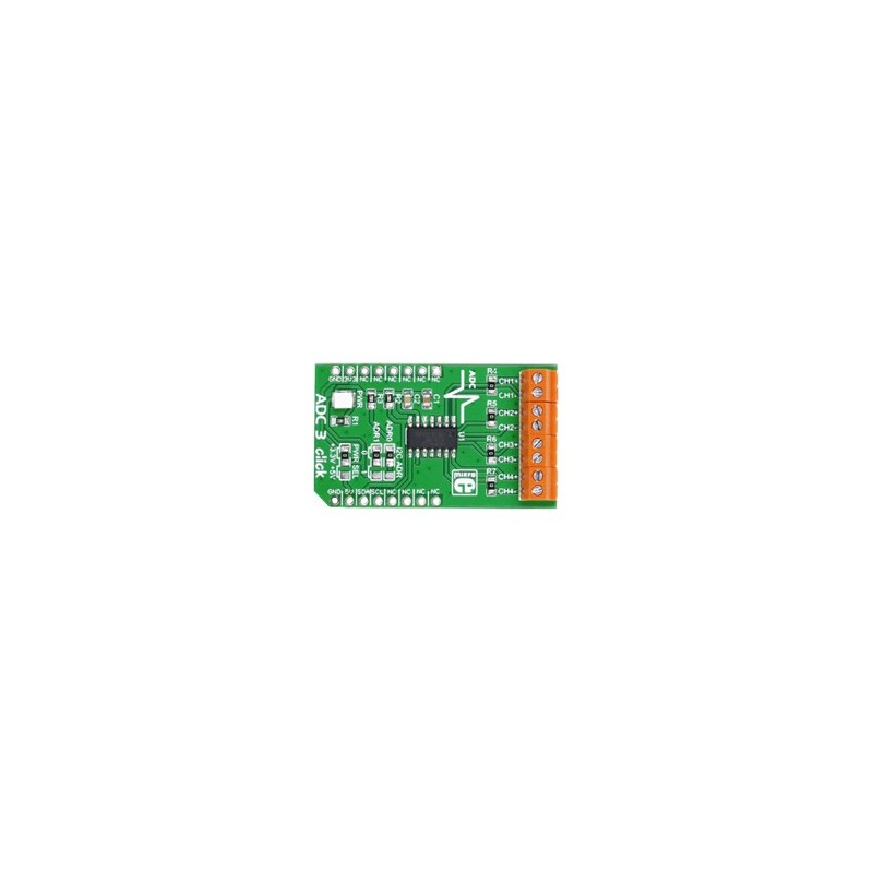 Module ADC 3 click Convertisseur ADC 16 bits MCP3428 port I2C