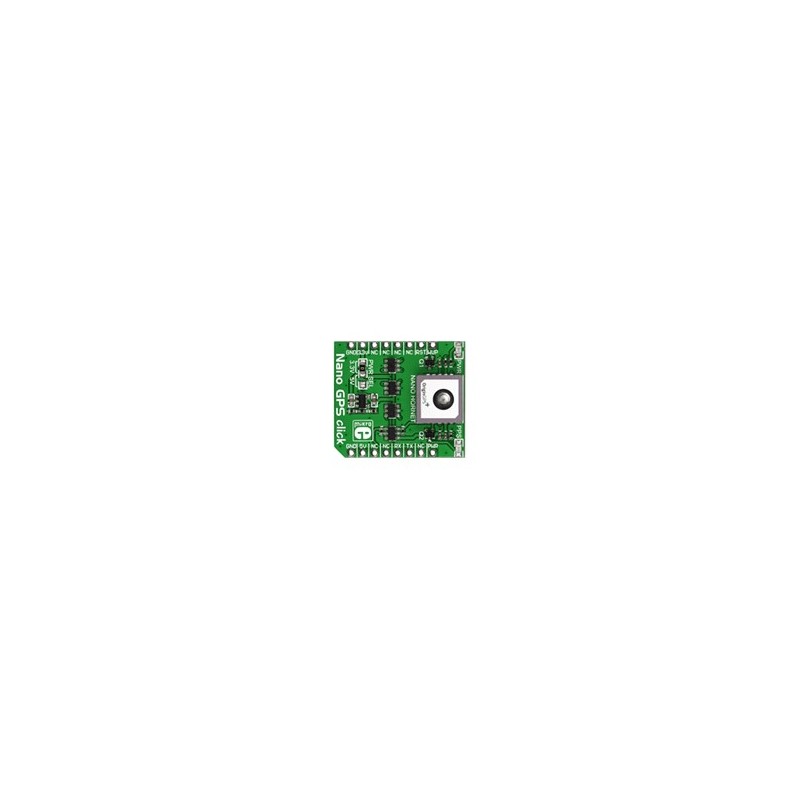 Module NANO GPS Click Board MIKROE-1912 sur base Nano Hornet