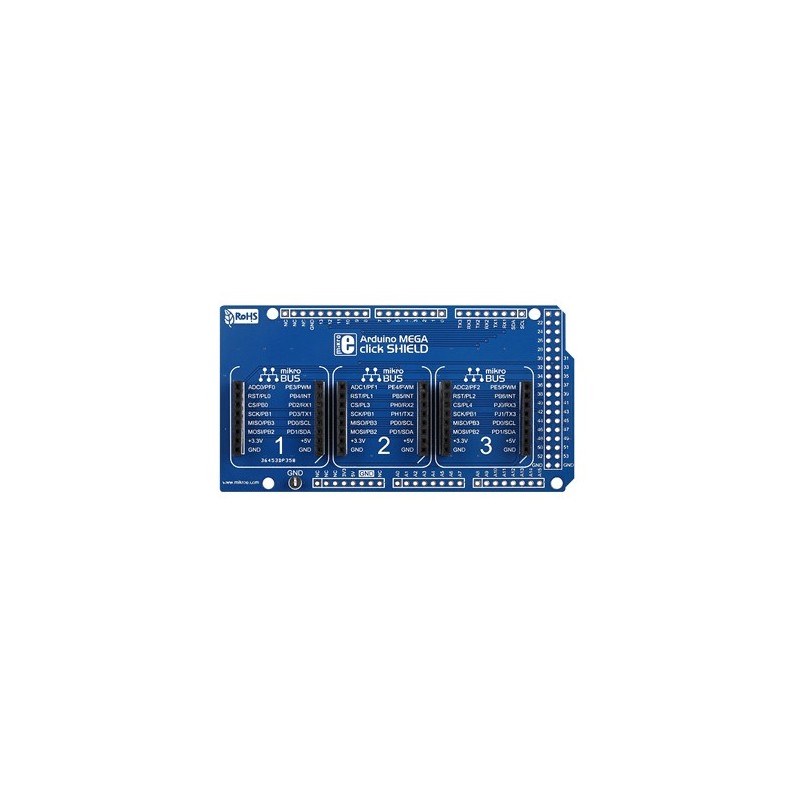 Shield Mikroelektronika Click Board pour Arduino® Mega2560