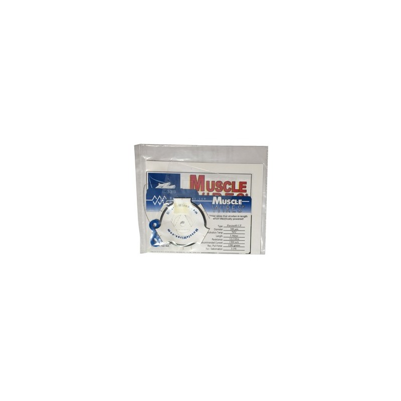 Muscle Wires® Flexinol® LT - 100 µm (muscle électrique)
