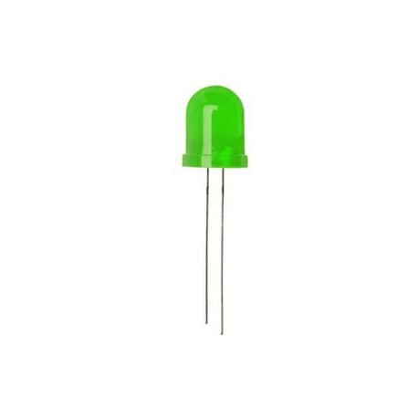 Led verte diffusante 10mm