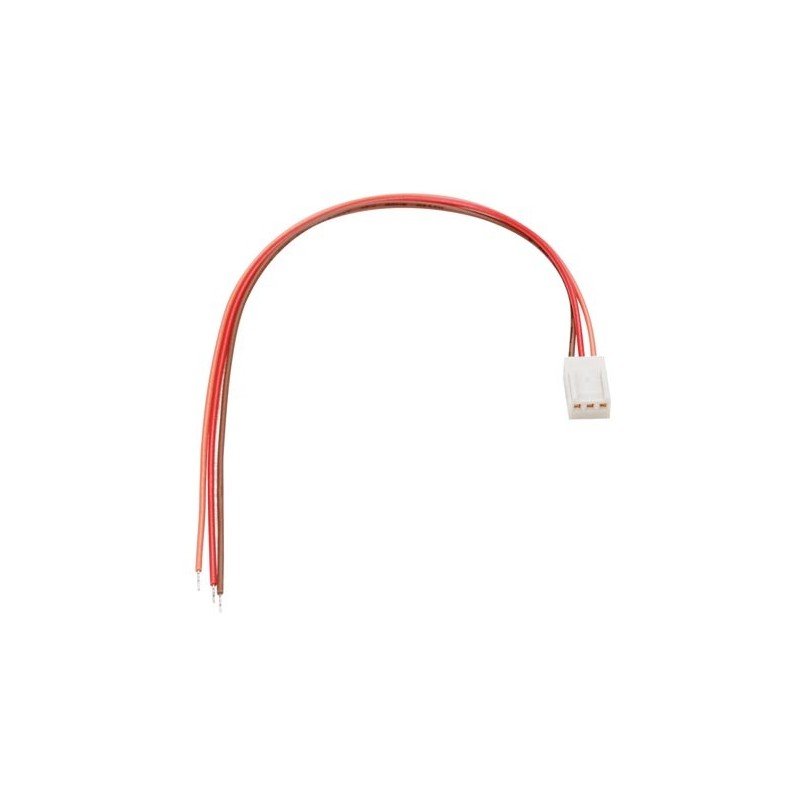 Connecteur femelle 3 contacts avec câble - Pas 2.54 mm