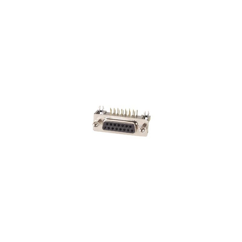 SUB D 15 broches femelle CC020 - Connecteur PCB droit