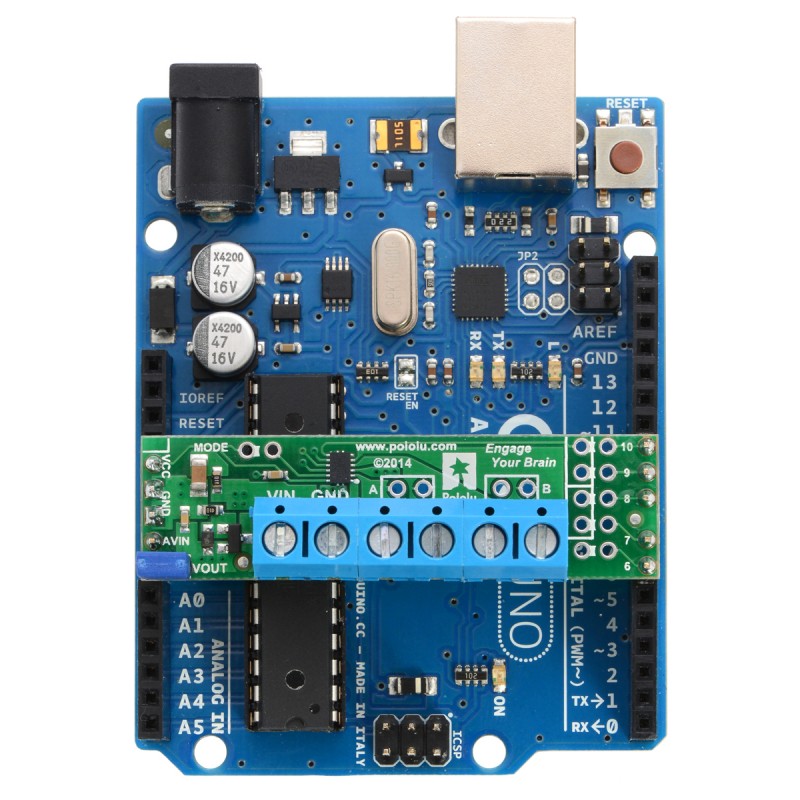 Dual Motor Shield DRV8835 Pololu commande moteurs pour Arduino