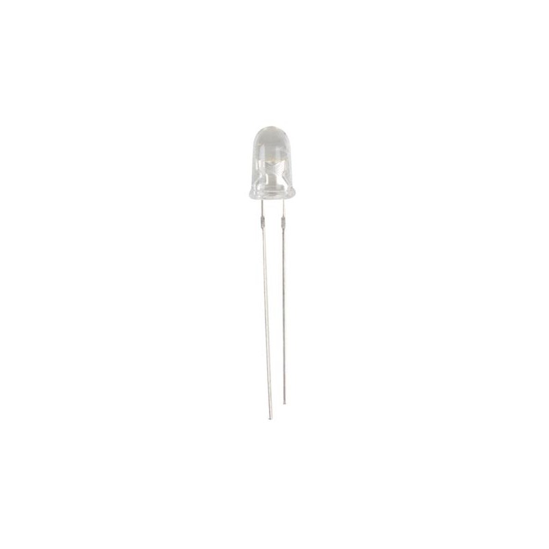 Led ultra blanche L5WCN5 5mm 40000 mcd 15° transparente