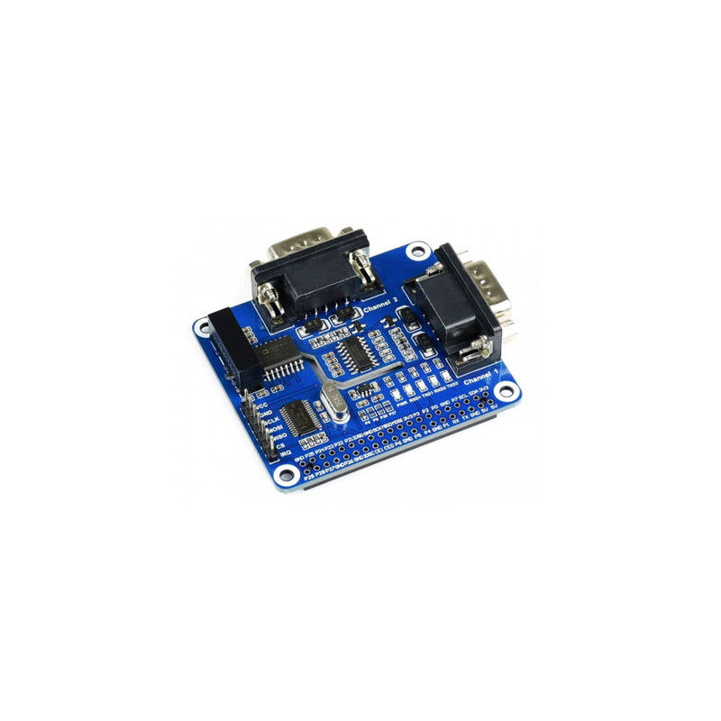 Carte RS232 Raspberry Pi 2CHRS232 - HAT 2 Ports RS232