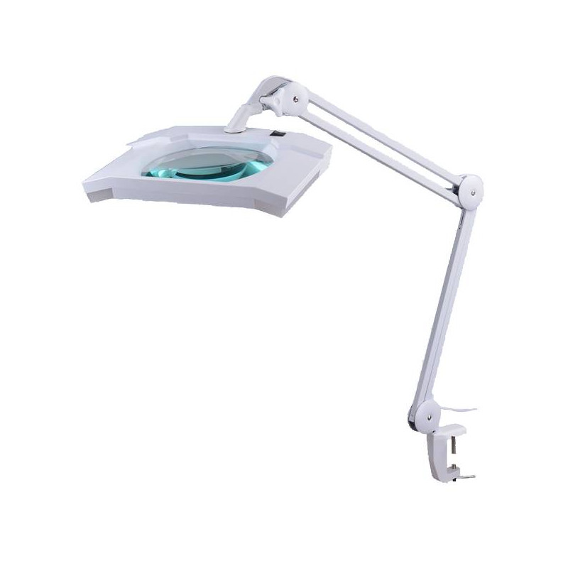 Lampe loupe rectangulaire articulée à 60 leds