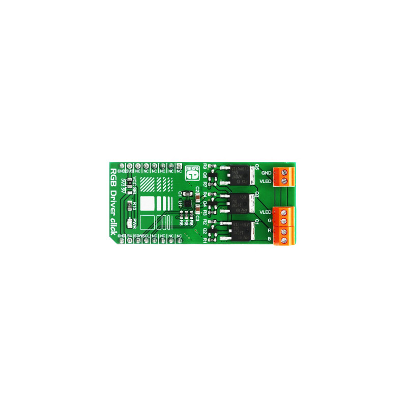 Module RGB Driver MIKROE3078 - Pilote LED RGB I2C