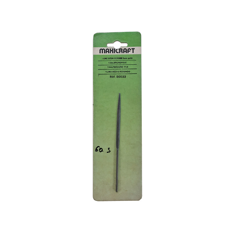 Lime aiguille demi ronde 60 Maxicraft® - Fin de stock