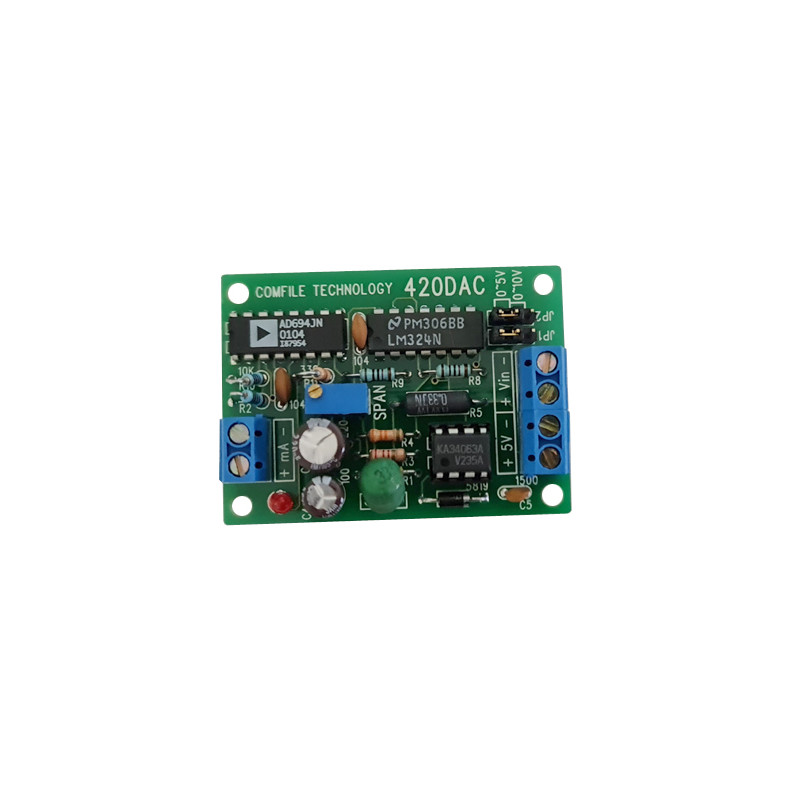 Platine interface TinyPLC 420DAC - Signal 0-10V à 4-20mA