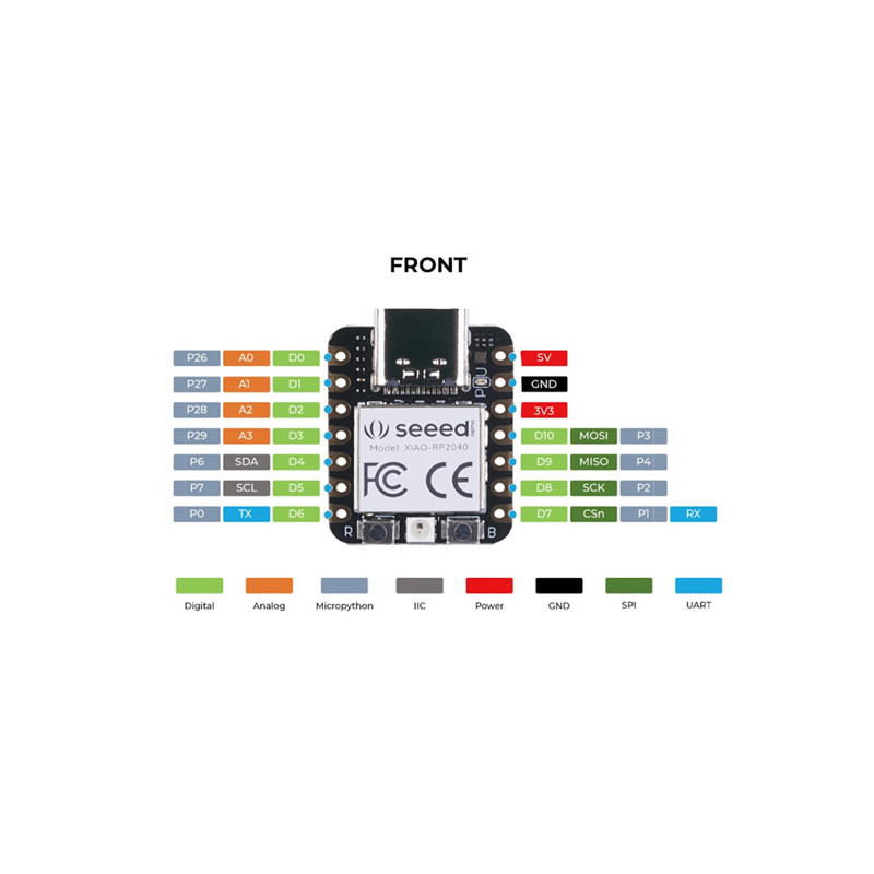 Carte Seeed Studio 102010428 XIAO RP2040 Cortex M0+