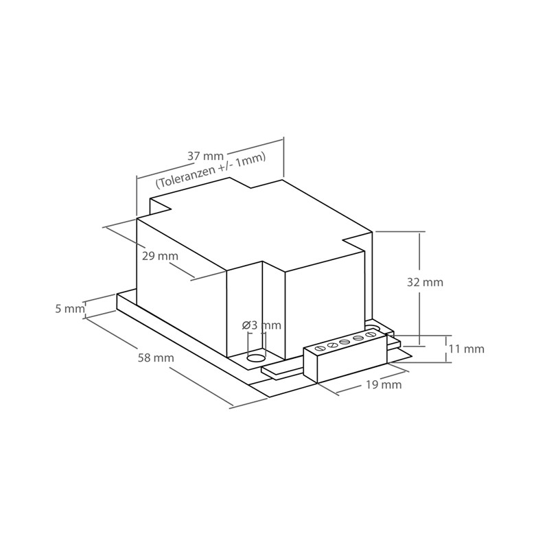 Amplificateur audio mono M034N - 40W max, 8-16 Vcc