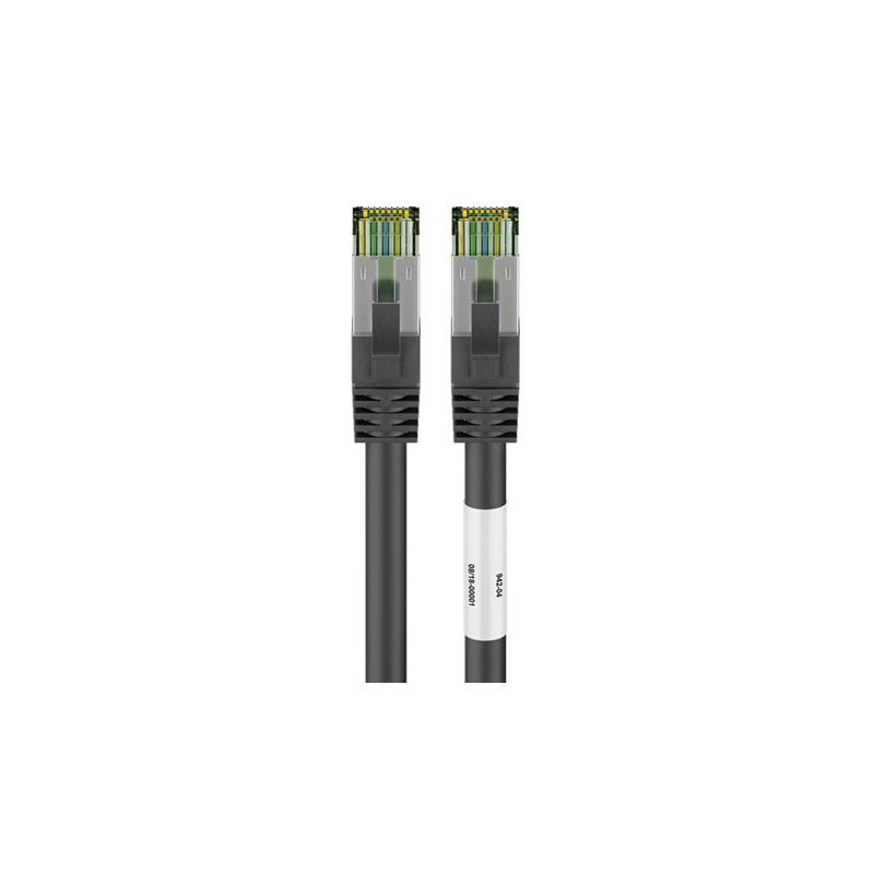 Câble réseau RJ45 CAT 8 WEN66725 2000MHz 7.5m noir
