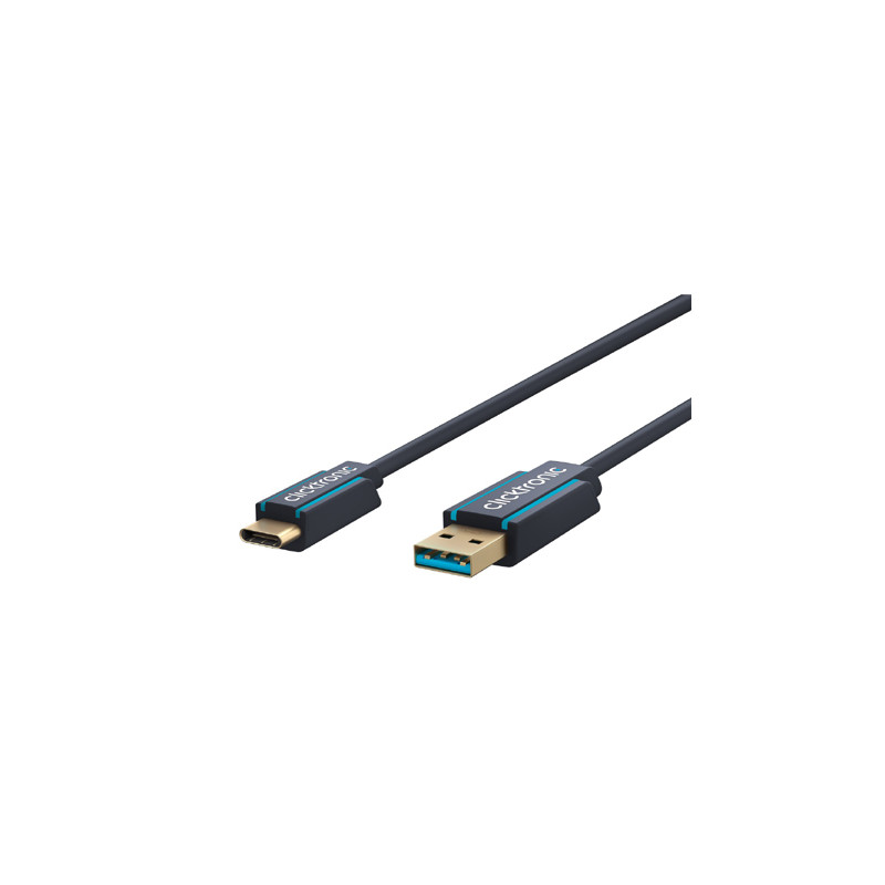 Cordon USB PRO A mâle vers USB Type C mâle 1 m