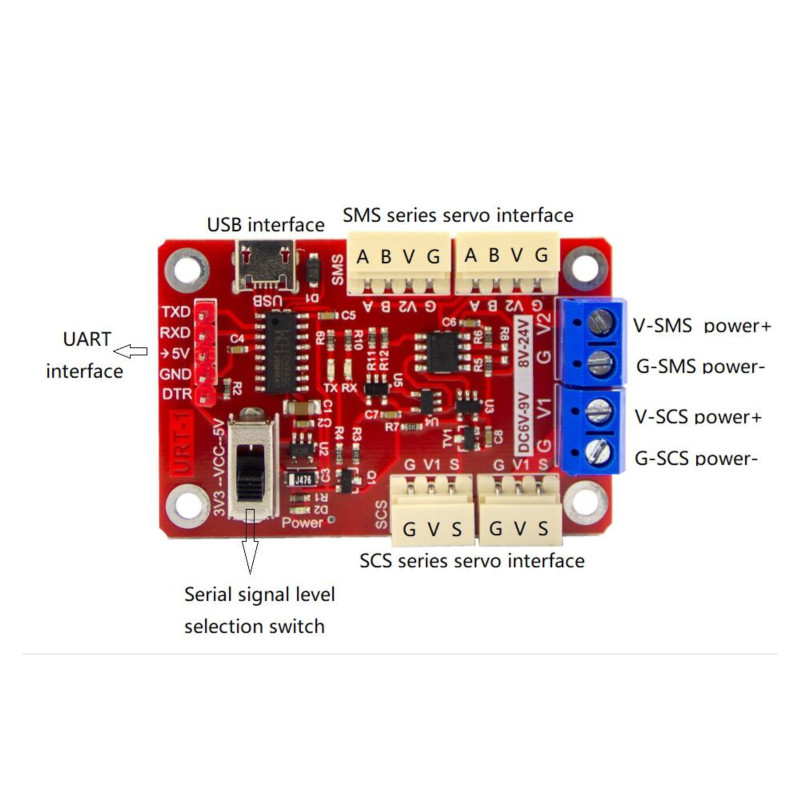Module de programmation USB et UART pour servo numeriques FEETECH