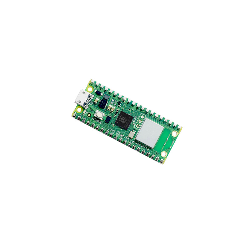 Carte Raspberry Pi Pico W (WLAN 2.4 GHz) avec connecteurs soudés