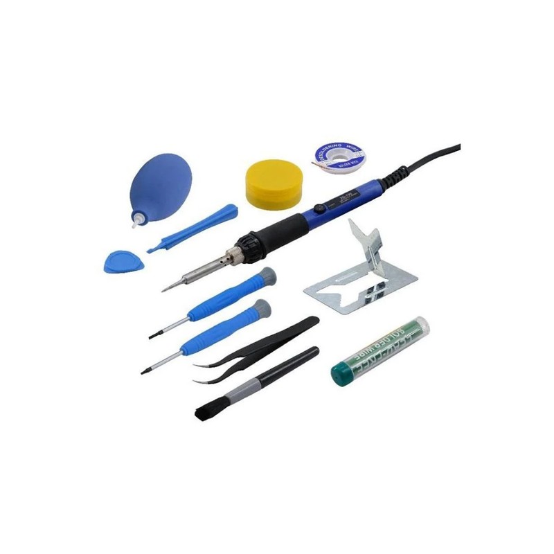 Kit de soudage électronique ZD972P avec 12 accessoires