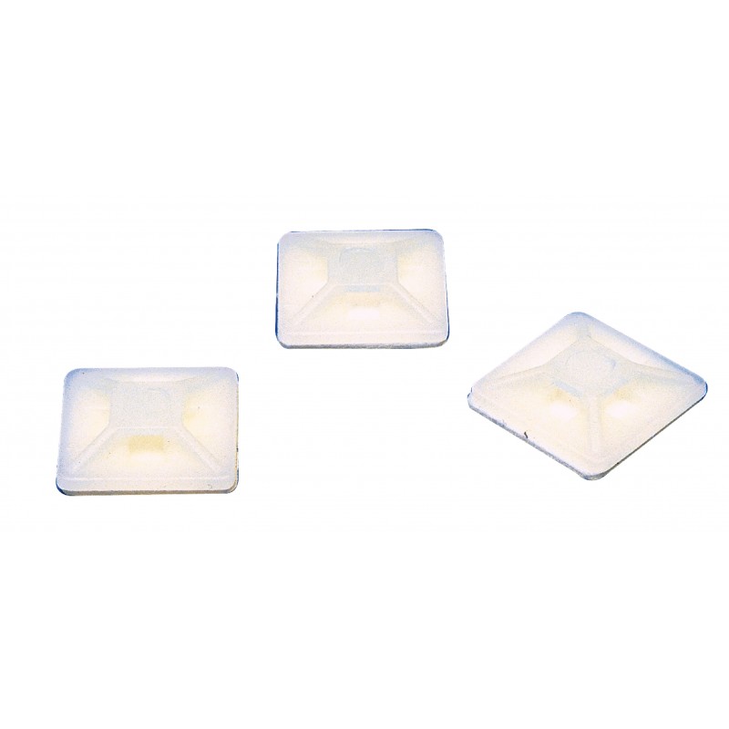Serre câbles PVC CTMB01 - Bases auto-adhésives, 100 pcs