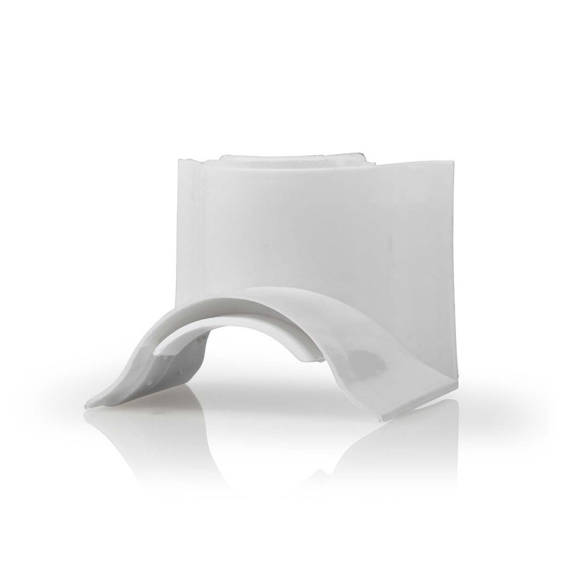 Conduit PVC blanc CMDT3300WT en coin, 1 pièce, raccord angle