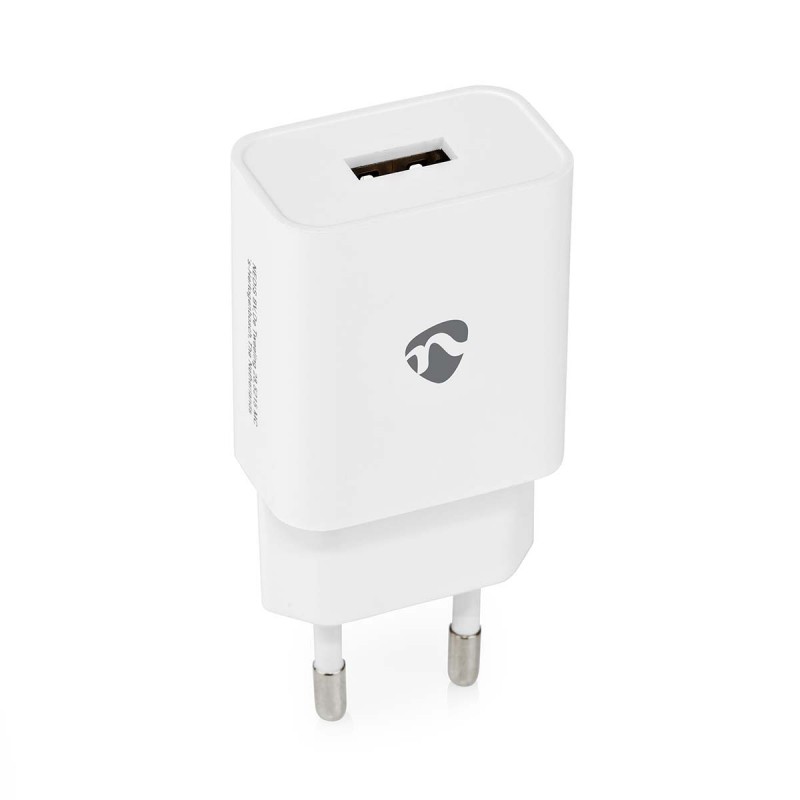 Chargeur mural USB WCHAU242AWT - 12W, 2.4A, USB A, Blanc