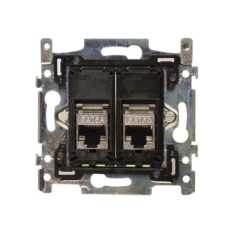 IDC 1000M2 BE Prise murale data 2 x RJ45 CAT6A