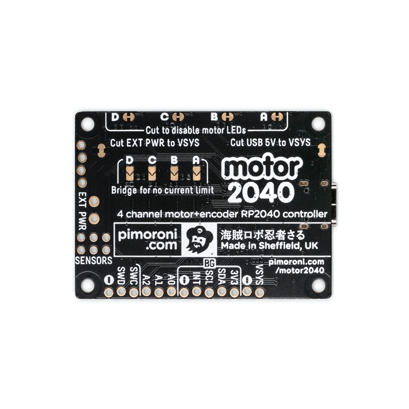 Platine Motor 2040 quad controller Pimoroni PIM618