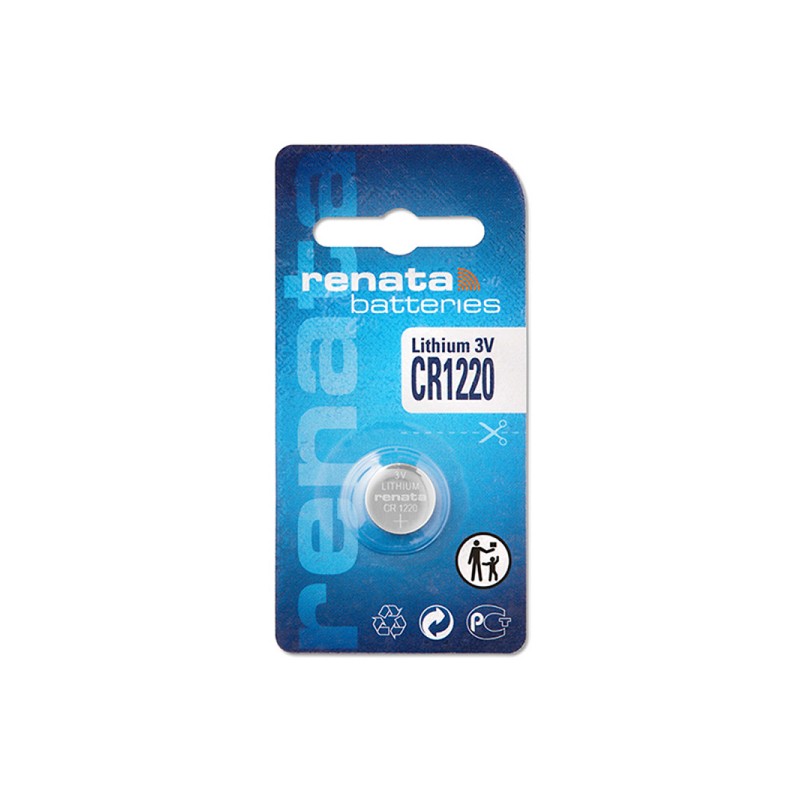 Pile bouton lithium CR1220 Renata PBL5202 3V 36mAh