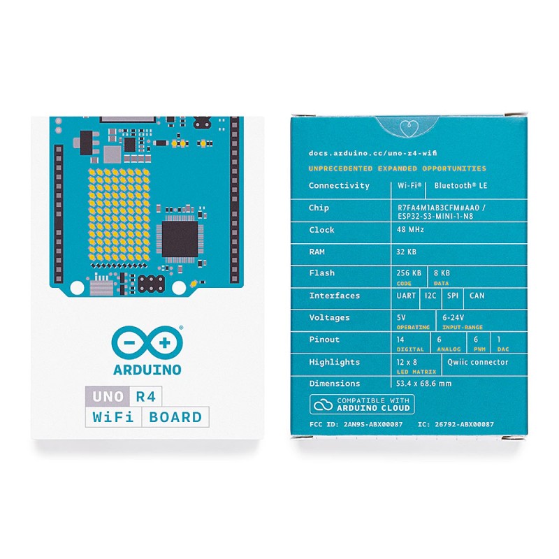 Carte Arduino UNO R4 WiFi ABX00087 Arm® Cortex®-M4 32 bits