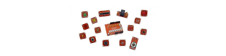 Platines Shield et modules de prototypage Tinkerkit pour arduino