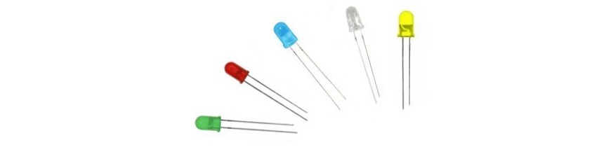 Leds 5 mm au pas de 2,54 mm