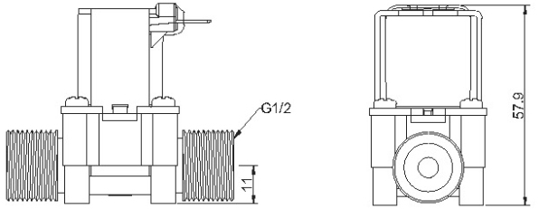 Electrovanne 12V LEX-VALVE2 pour Arduino