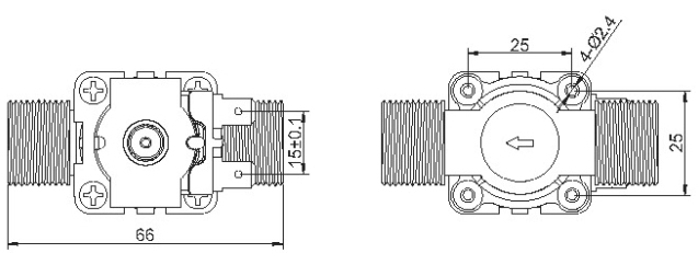 Electrovanne 12V LEX-VALVE2 pour Arduino